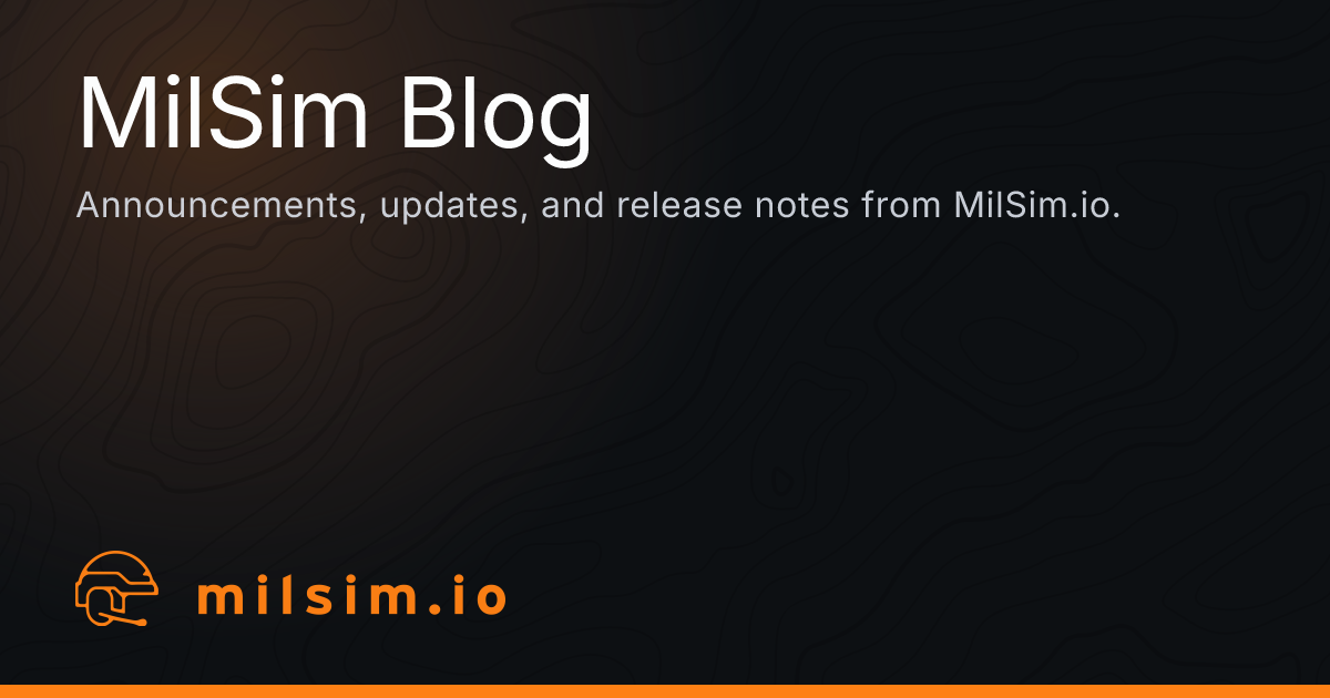 MilSim Blog | MilSim.io
